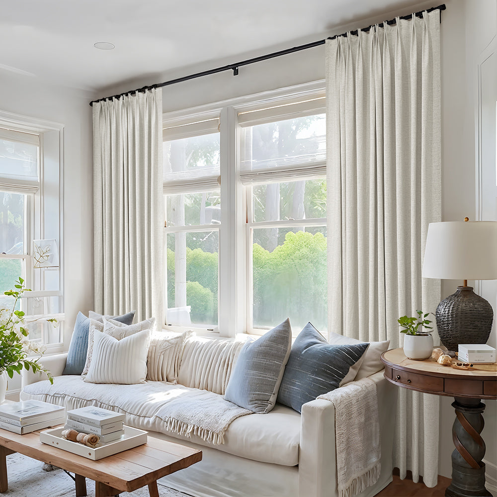 "Nature" Custom Heavyweight Linen Drape - Dark Gray